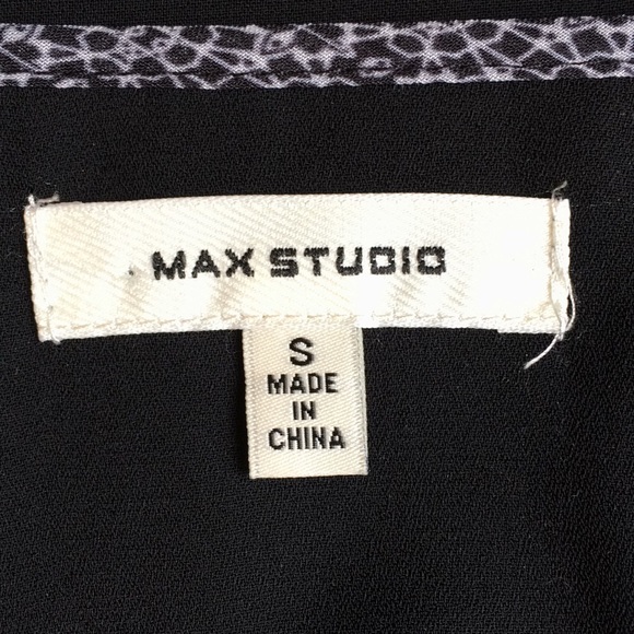 Max Studio | Dresses | Max Studio Black White And Red Floral Dress ...